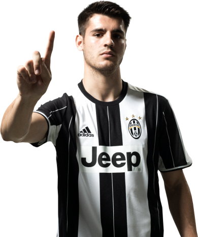 Alvaro Morata Juventus football render - FootyRenders