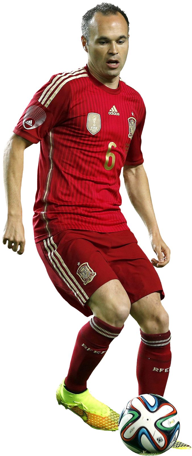 Andres Iniesta football render - FootyRenders