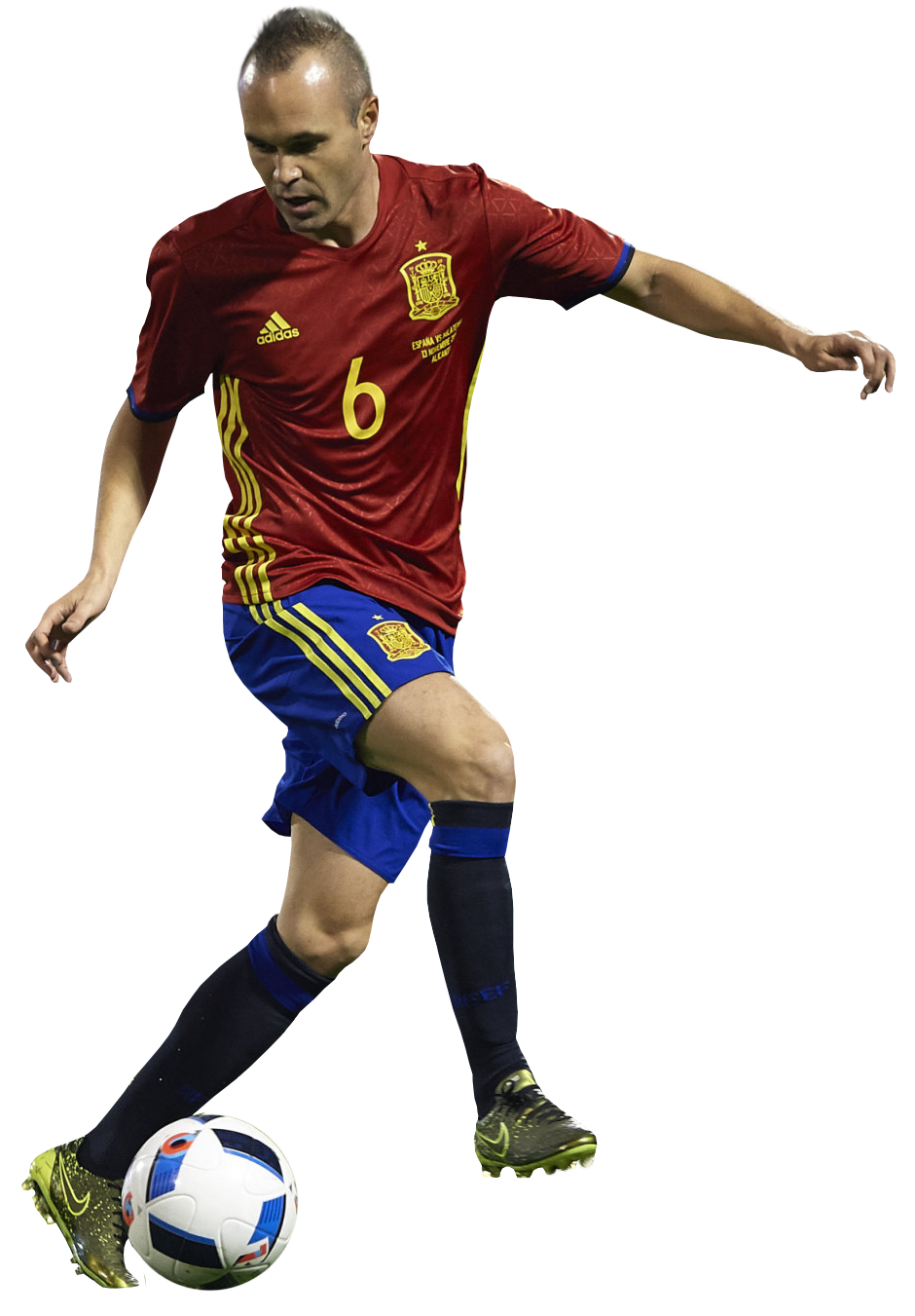 Andres Iniesta football render - FootyRenders