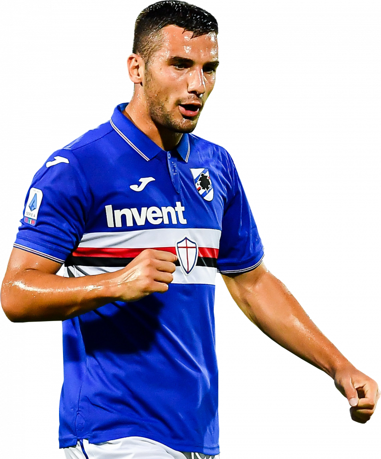 Federico Bonazzoli Sampdoria football render - FootyRenders