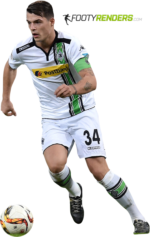 Granit Xhaka football render - FootyRenders