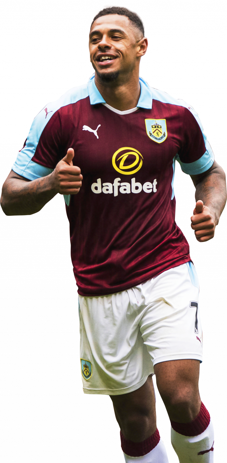 Andre Gray Burnley football render - FootyRenders