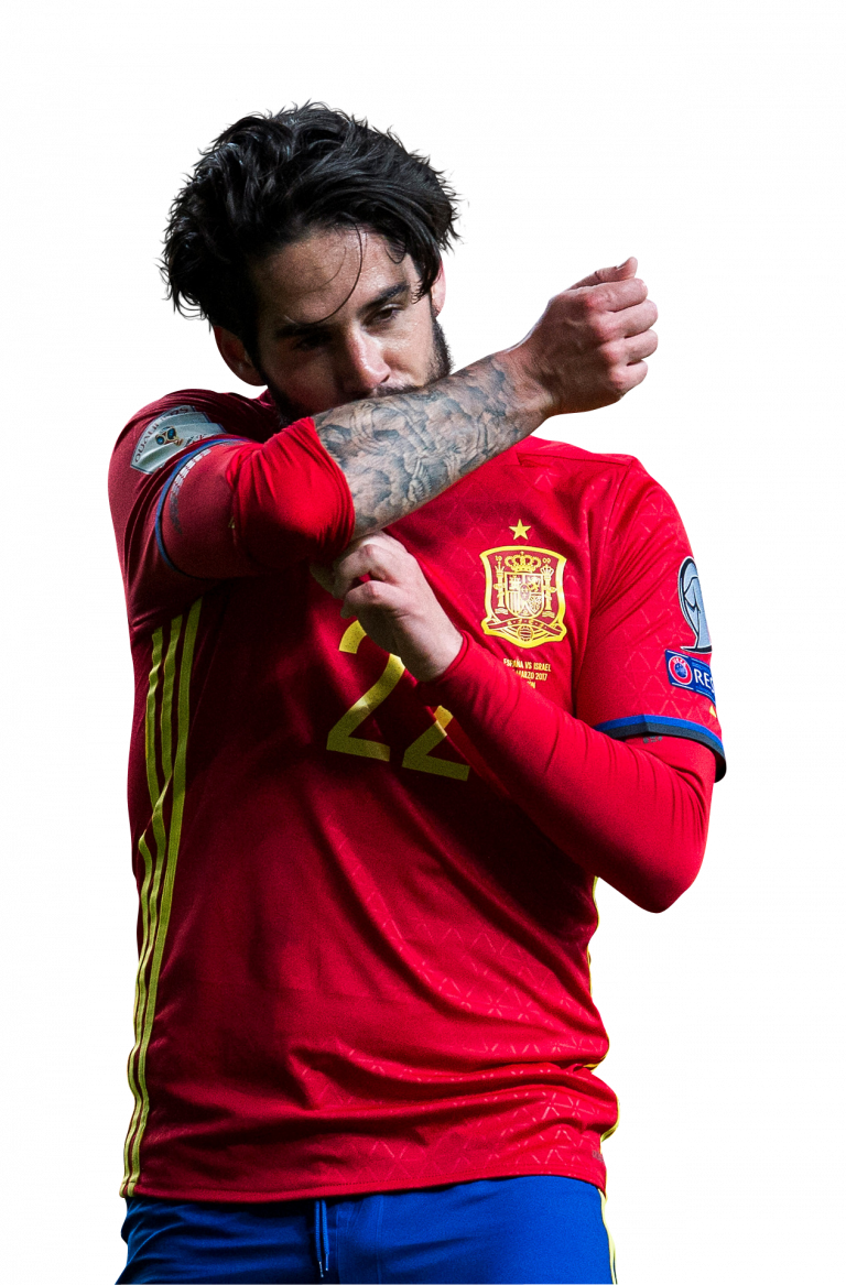 Isco Spain football render - FootyRenders