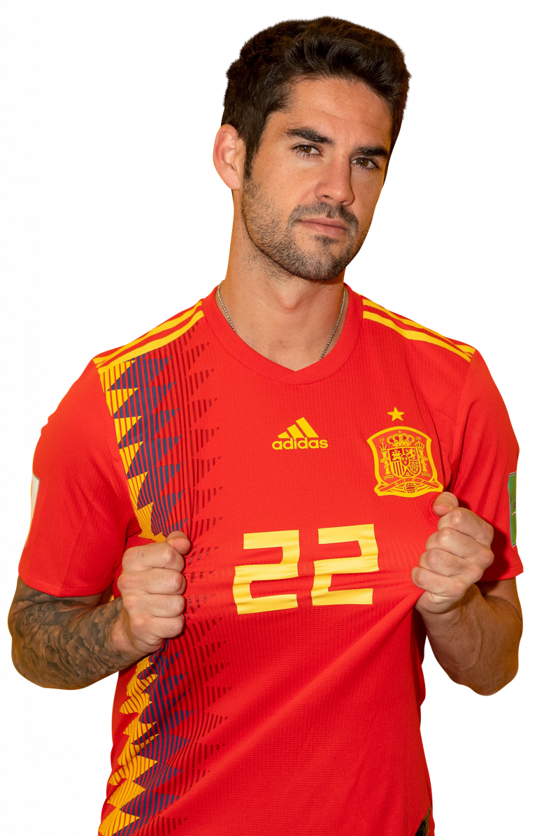 Isco Spain football render - FootyRenders