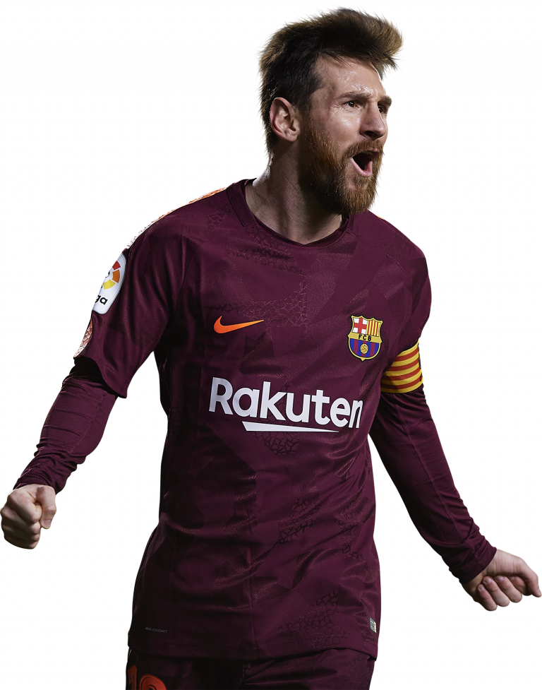 Lionel Messi Barcelona football render - FootyRenders