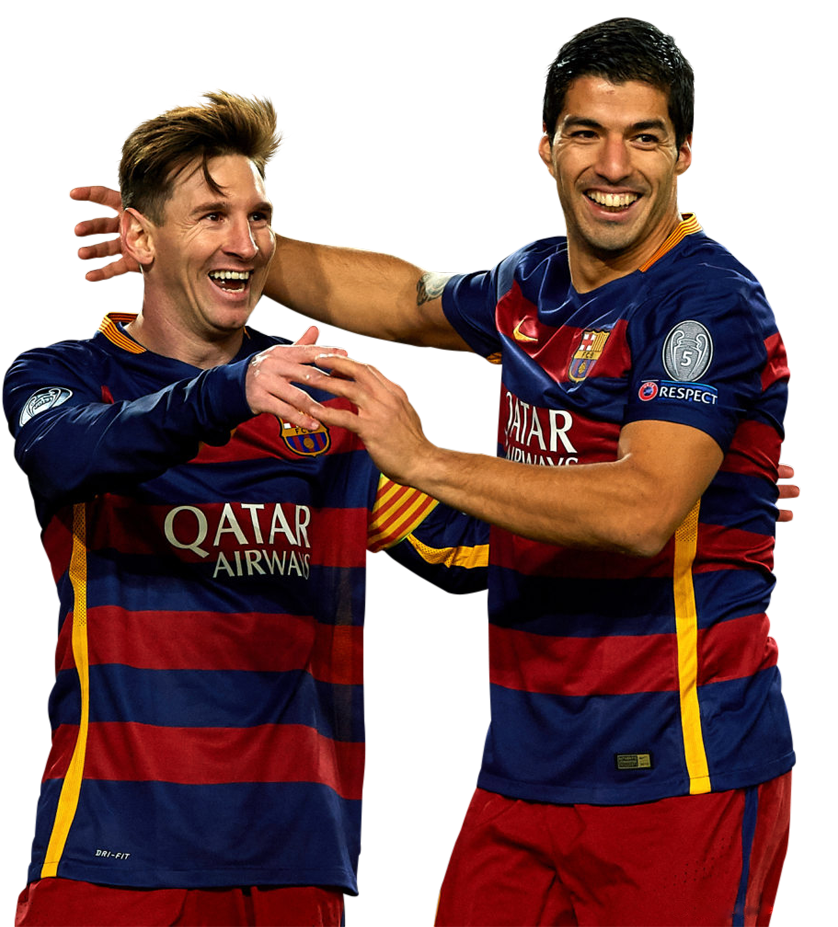 Lionel Messi & Luis Suarez football render - FootyRenders Lionel Messi & Luis Suarez football render - FootyRenders