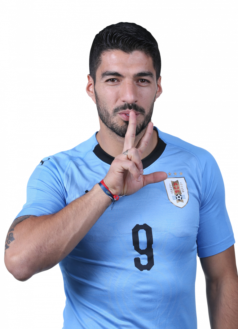 Luis Suarez Uruguay football render - FootyRenders