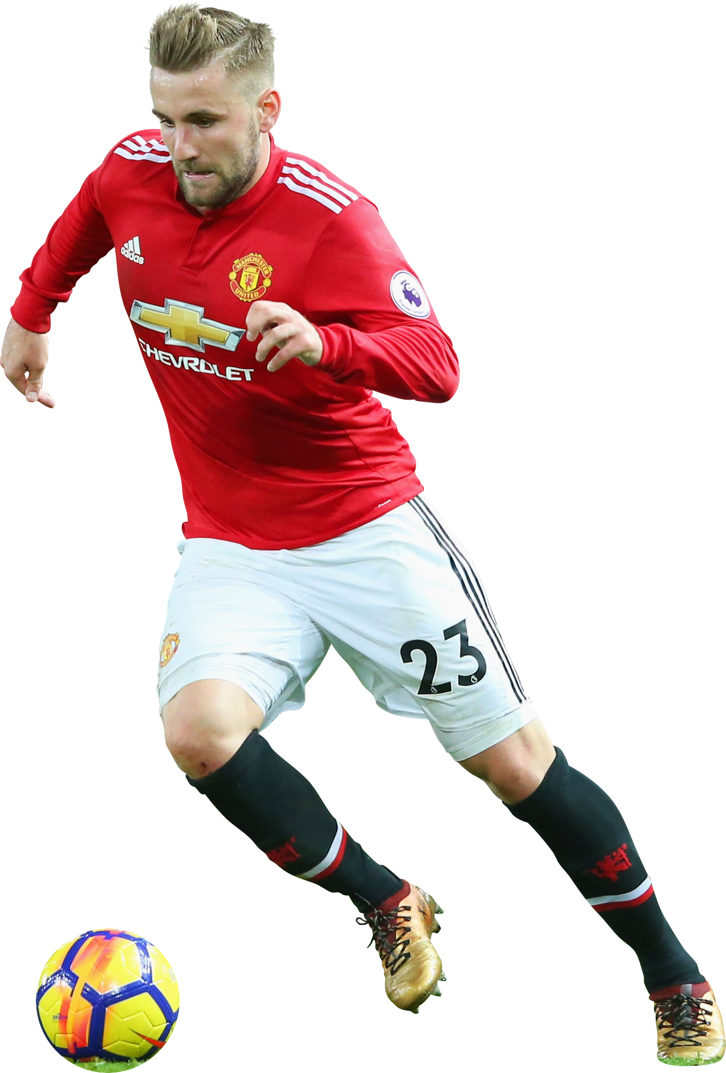 Luke Shaw Manchester United Football Render FootyRenders Luke Shaw Manchester United Football Render FootyRenders
