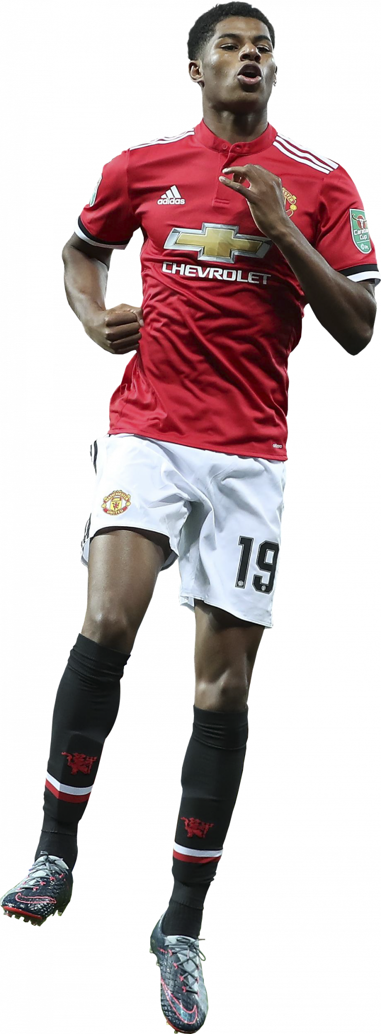 Marcus Rashford Manchester United football render - FootyRenders