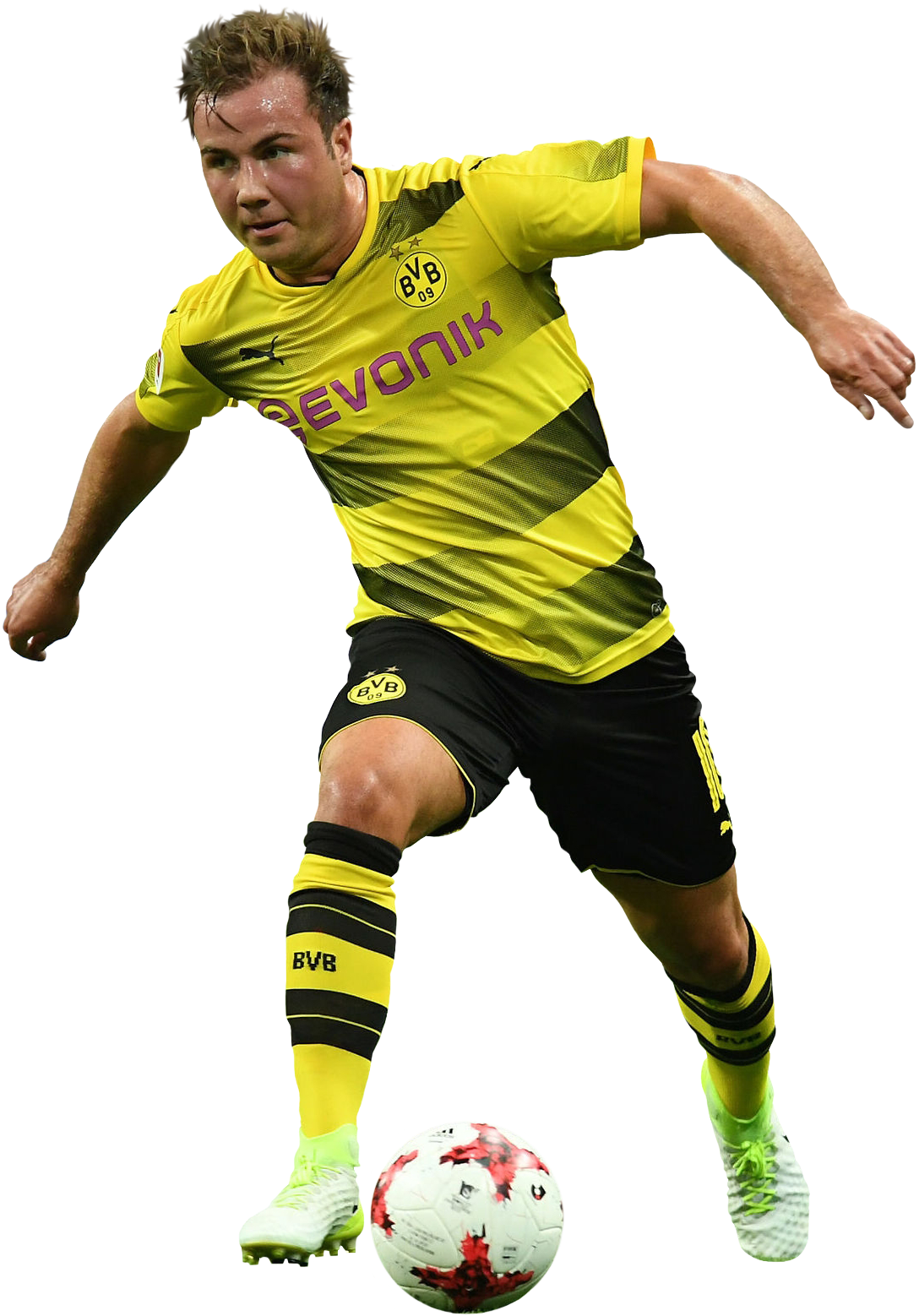 Mario Götze Borussia Dortmund football render - FootyRenders