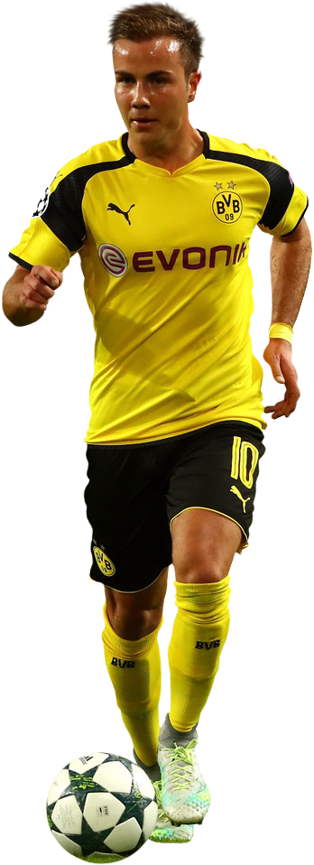 Mario Götze Borussia Dortmund football render - FootyRenders