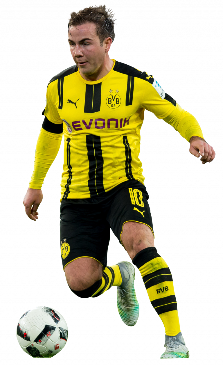 Mario Götze Borussia Dortmund football render - FootyRenders