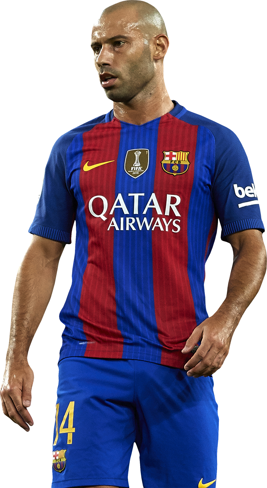 Javier Mascherano Barcelona football render - FootyRenders Javier Mascherano Barcelona football render - FootyRenders