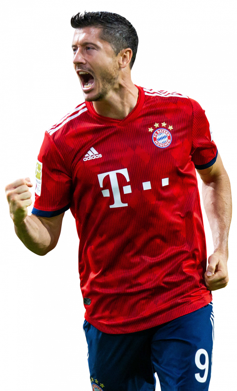 Robert Lewandowski Bayern Munich football render - FootyRenders