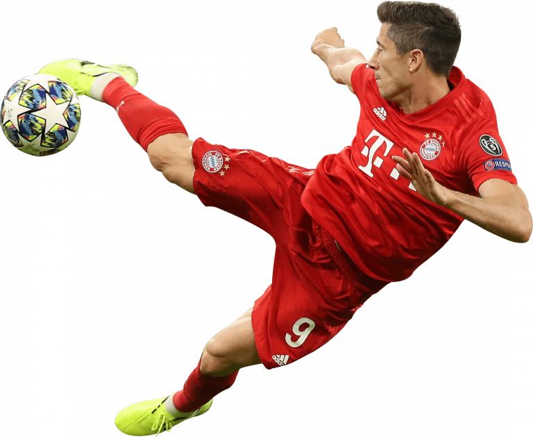 Robert Lewandowski football render - 59655 - FootyRenders