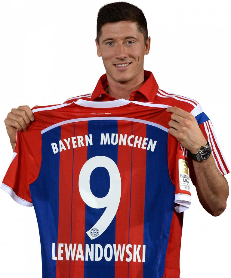 Robert Lewandowski football render - FootyRenders