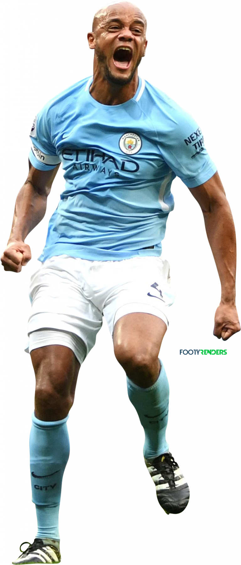 Vincent Kompany Manchester City football render - FootyRenders