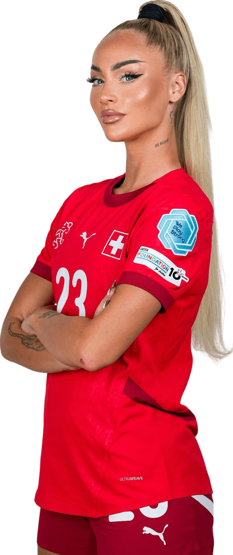 Alisha Lehmann Switzerland Women football render - FootyRenders