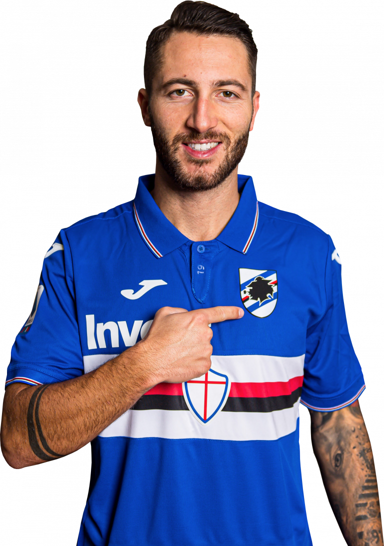 Andrea Bertolacci Sampdoria football render - FootyRenders