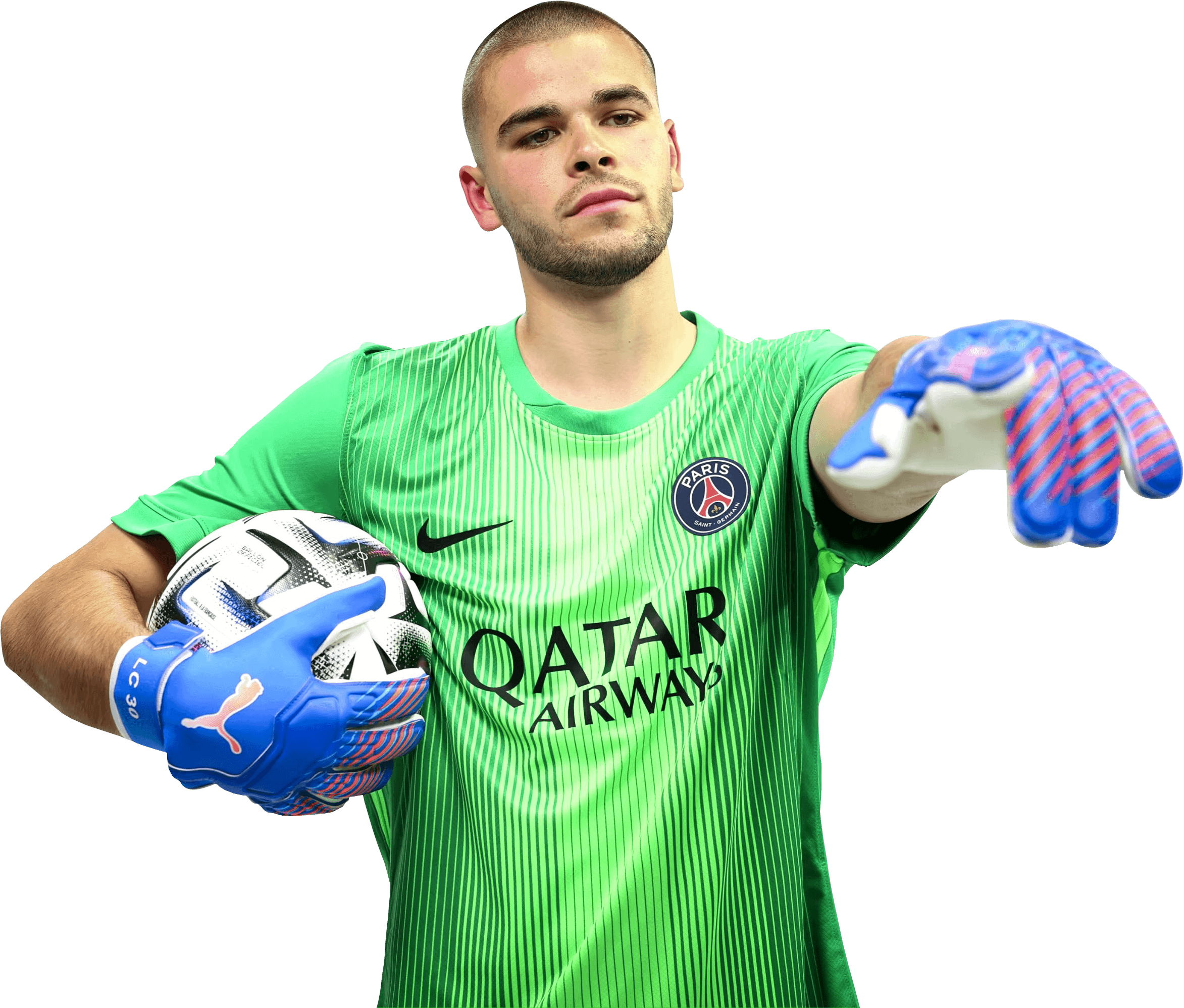 Lucas Chevalier Paris Saint-Germain football render - FootyRenders