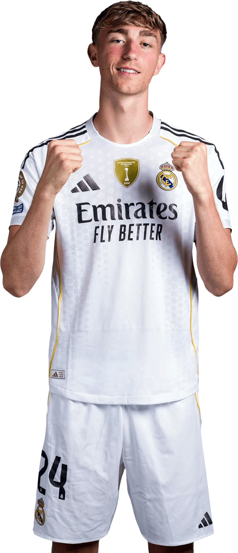 Dean Huijsen Real Madrid football render - FootyRenders
