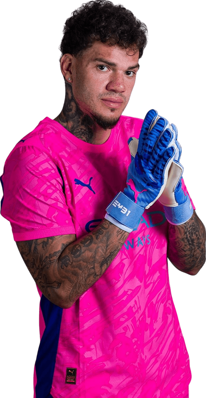 Ederson Moraes Manchester City football render - FootyRenders