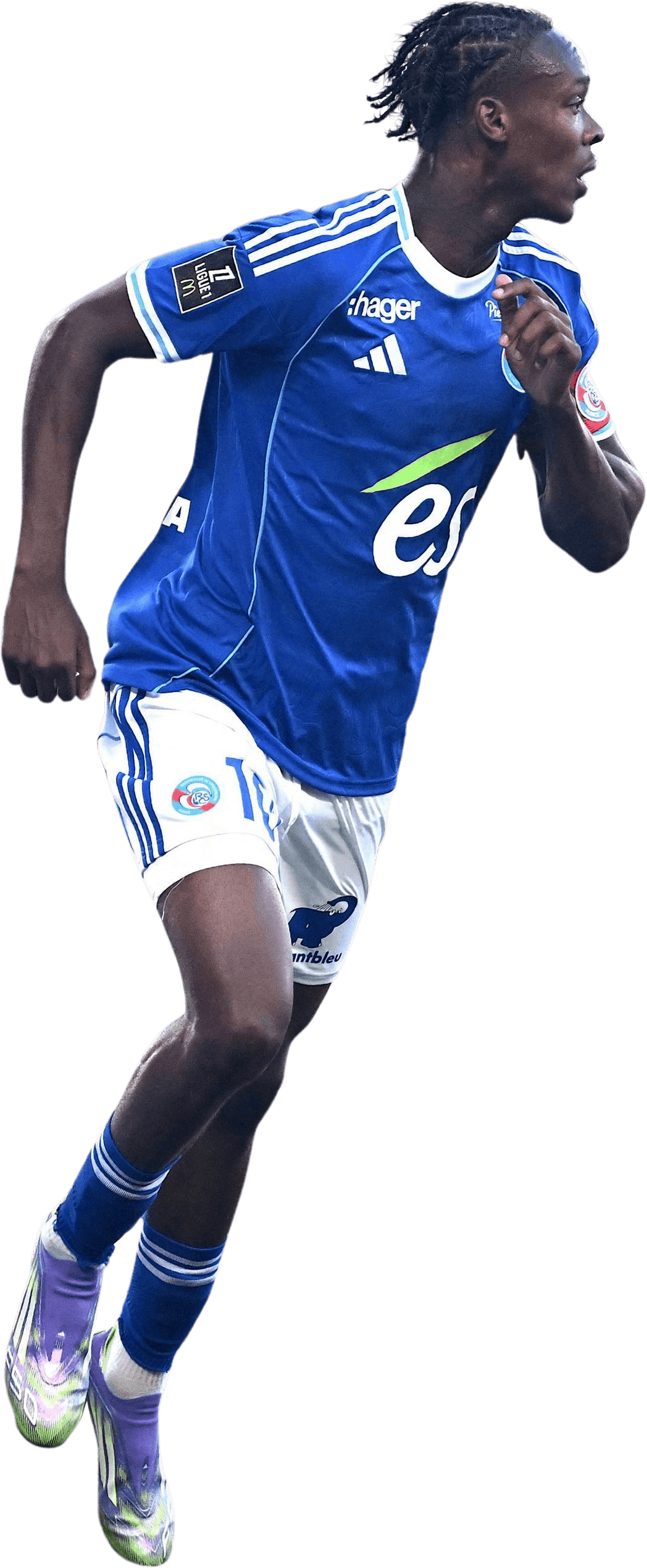 Emanuel Emegha RC Strasbourg football render - FootyRenders