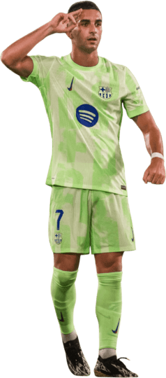 Ferran Torres Barcelona football render - FootyRenders