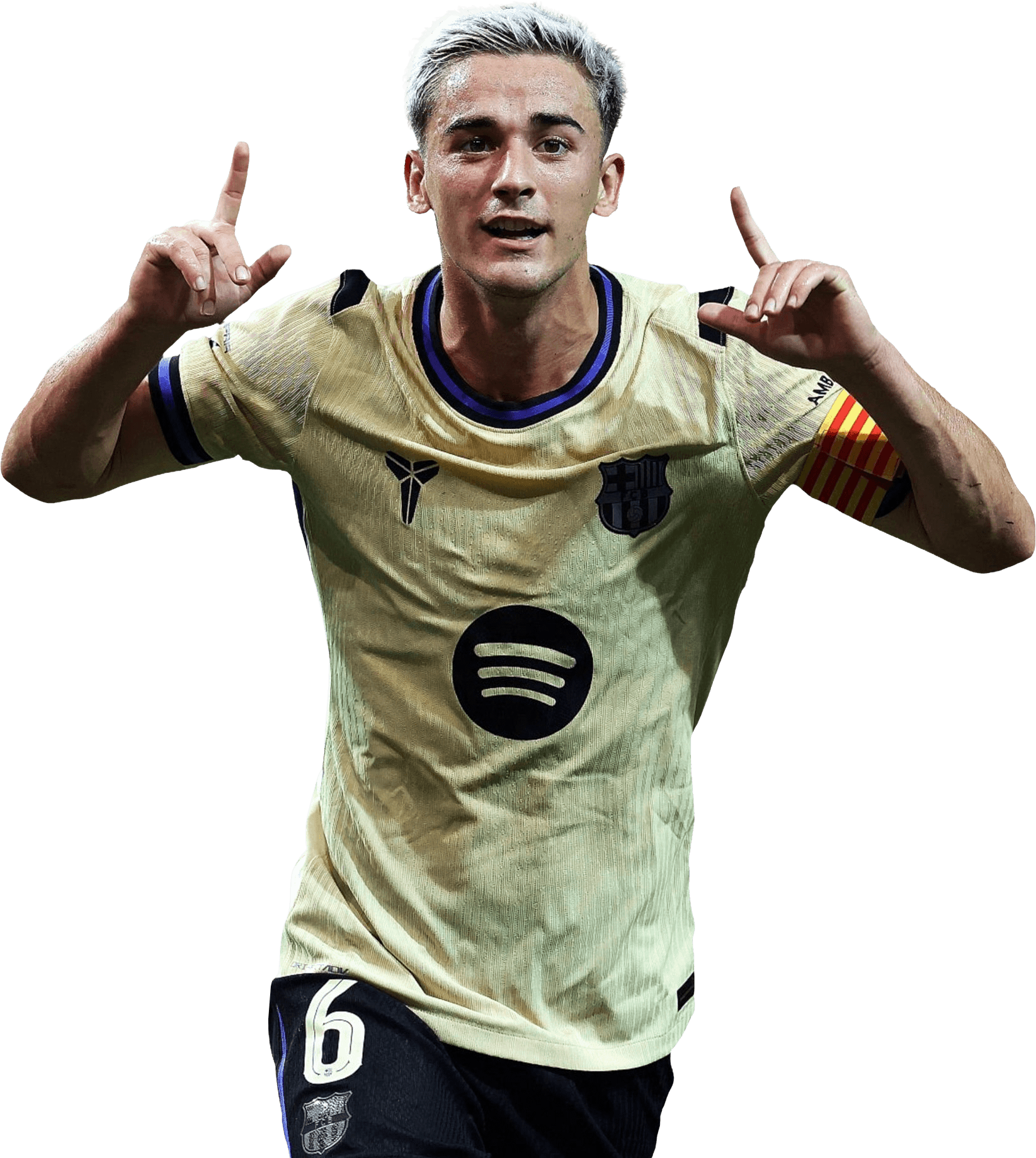 Gavi Barcelona football render - FootyRenders