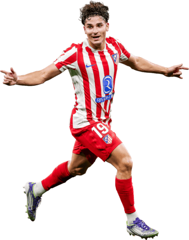 Julián Álvarez Atlético Madrid football render - FootyRenders