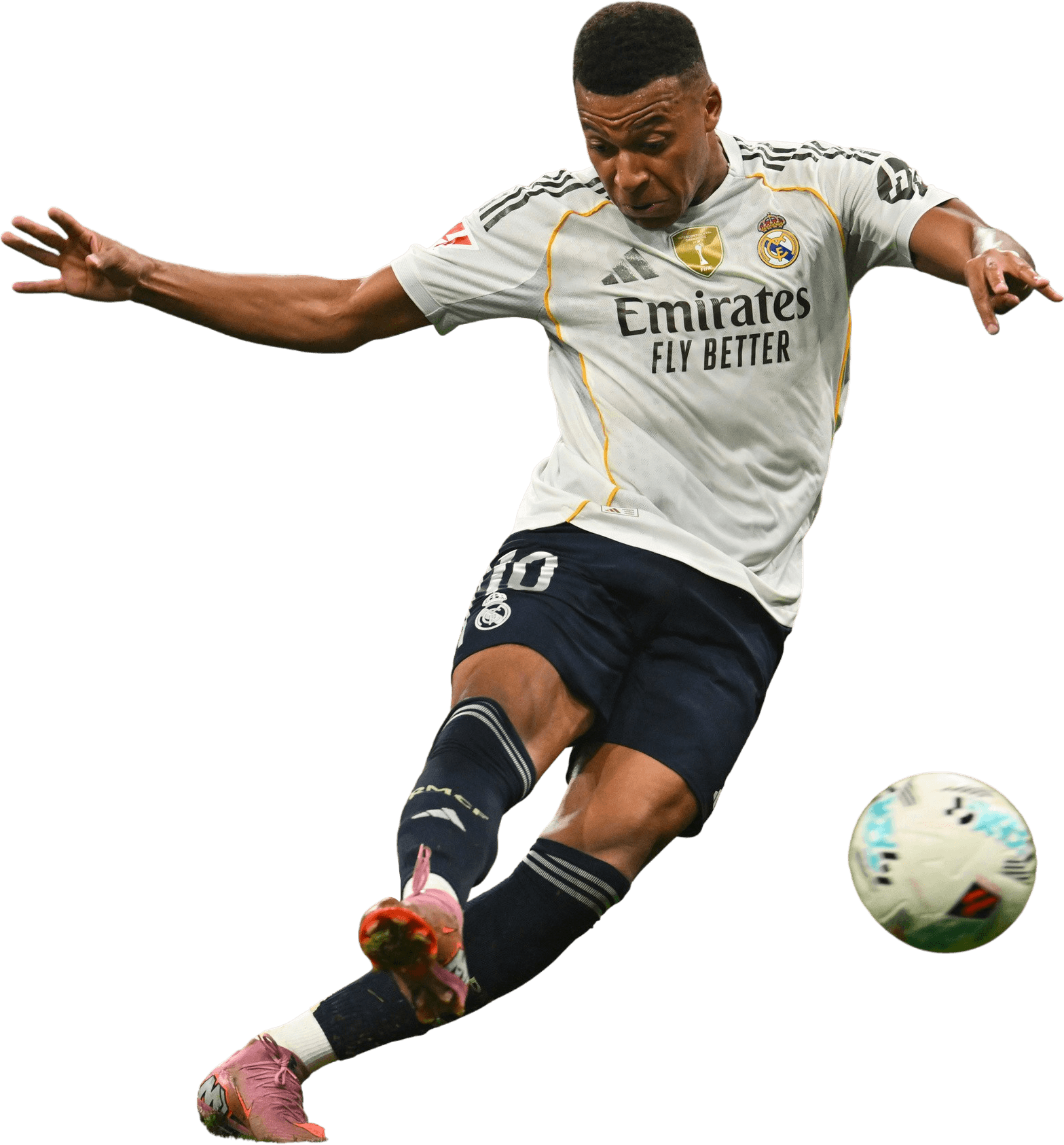 Kylian Mbappé Real Madrid football render - FootyRenders