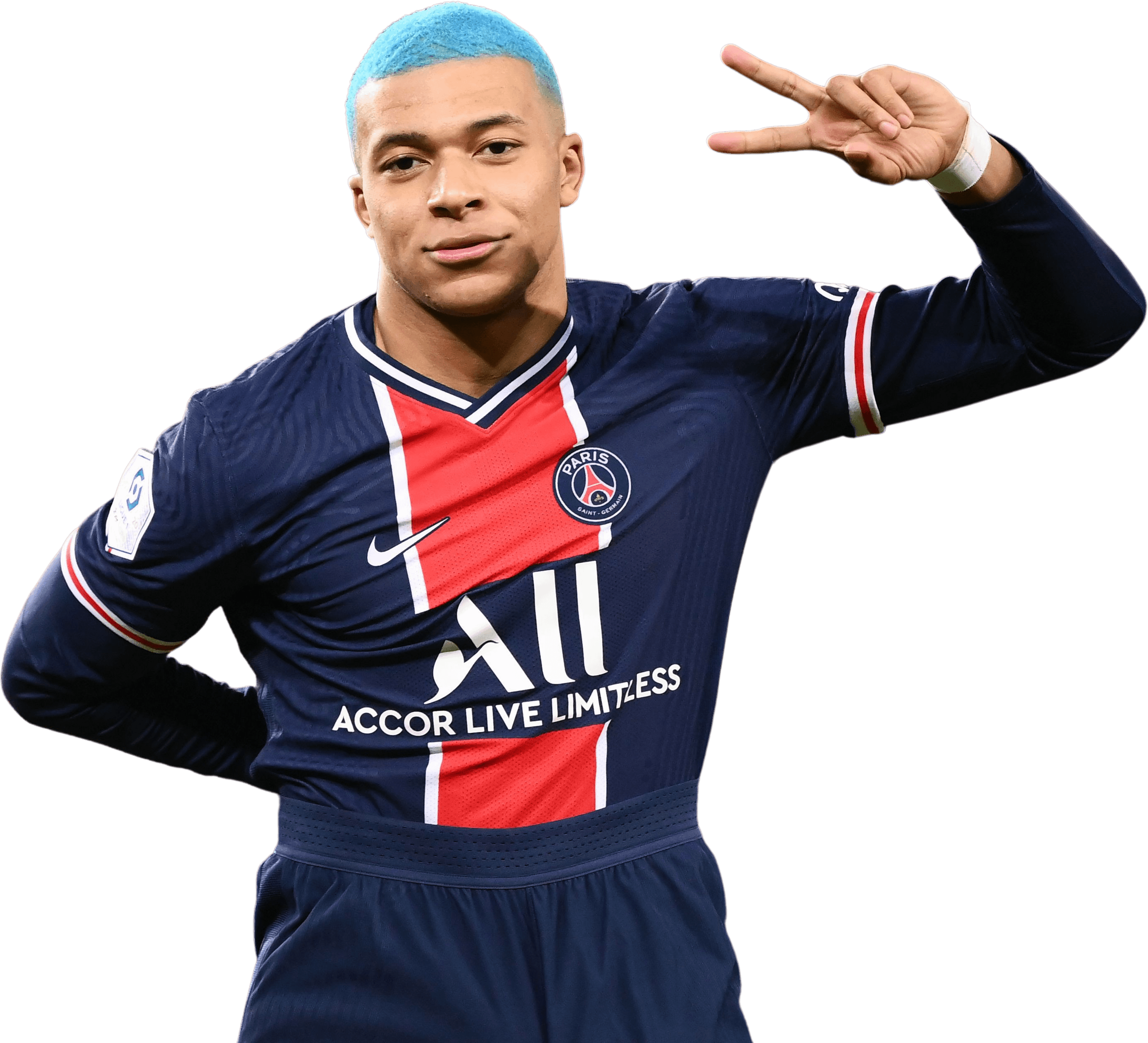 Kylian Mbappé Paris Saint-Germain football render - FootyRenders Kylian Mbappé Paris Saint-Germain football render - FootyRenders