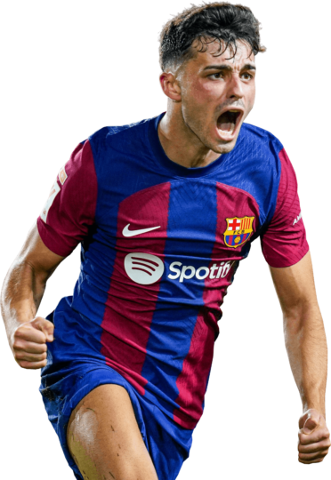 Pedri Barcelona football render - FootyRenders