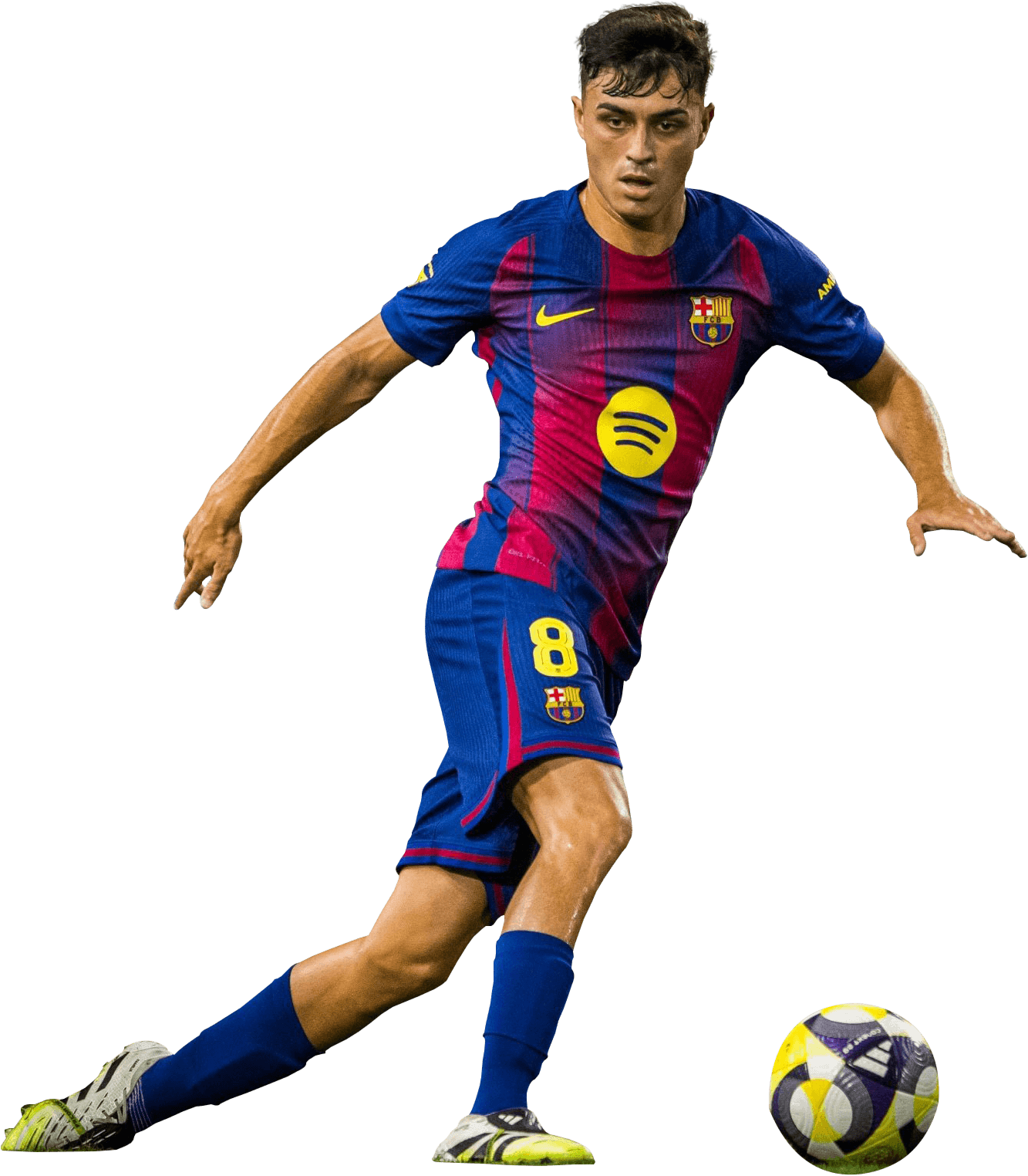 Pedri Barcelona football render - FootyRenders