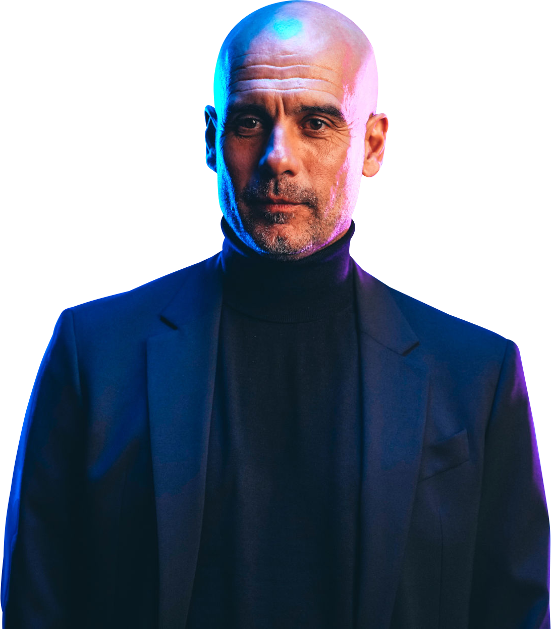 Pep Guardiola Manchester City football render - FootyRenders